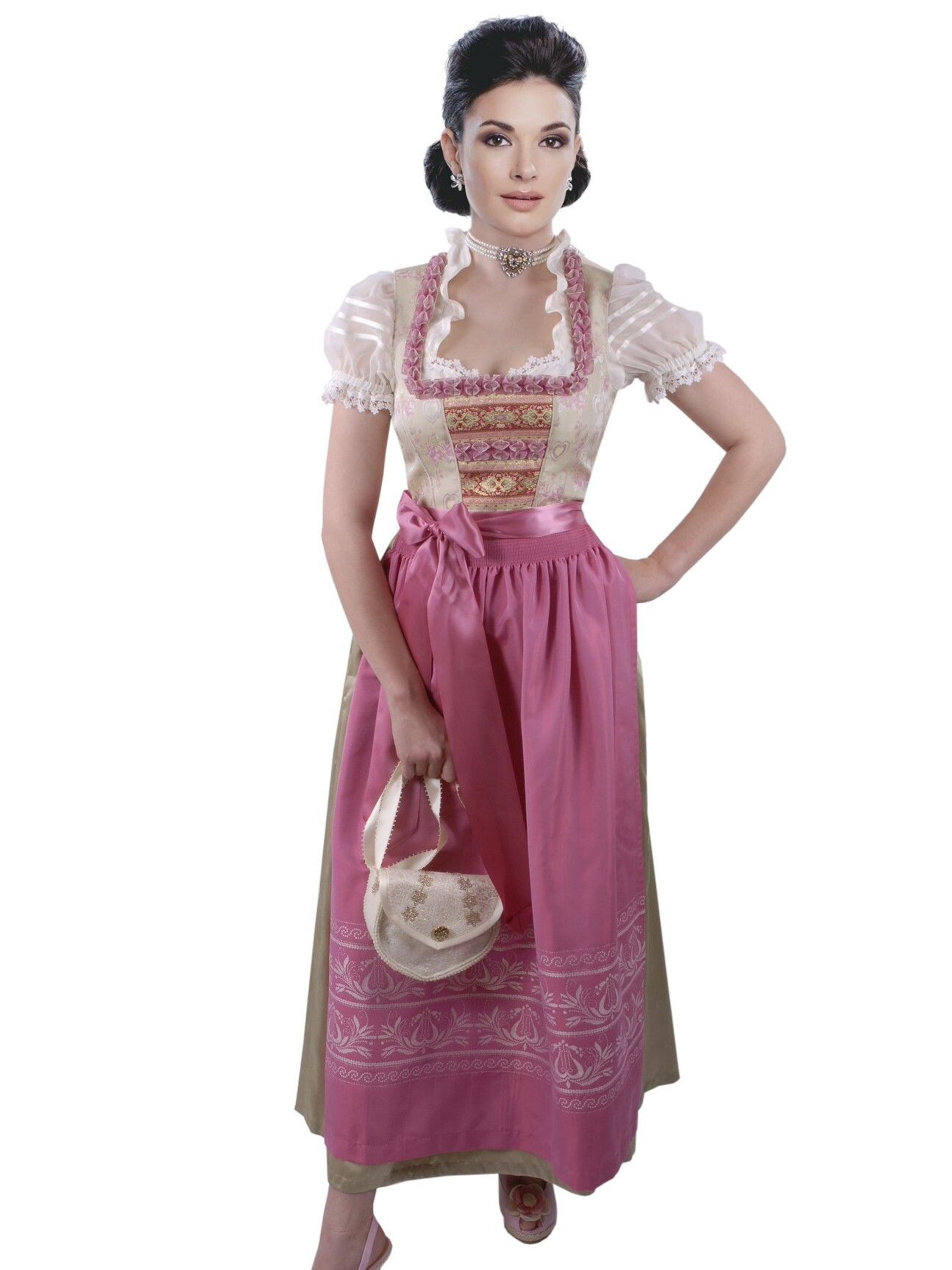 Dirndl lang Damen, festlich elegante Dirndl in prachtvollen Designs