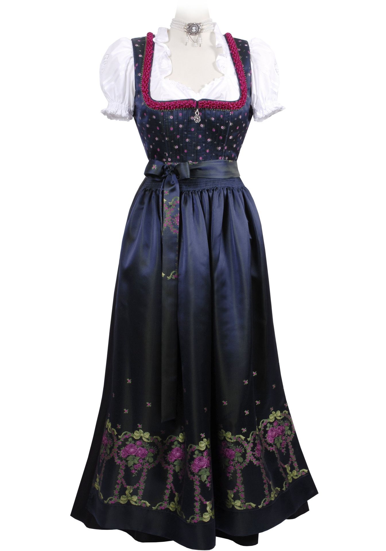 Dirndl lang Damen, festlich elegante Dirndl in prachtvollen Designs